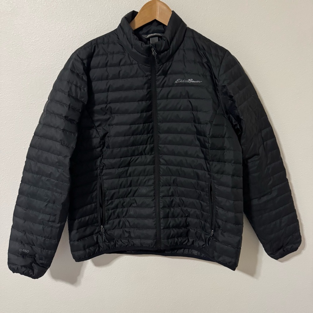 Eddie Bauer Eb650 Puffer Down Jacket Black Outdoor Go… - Gem
